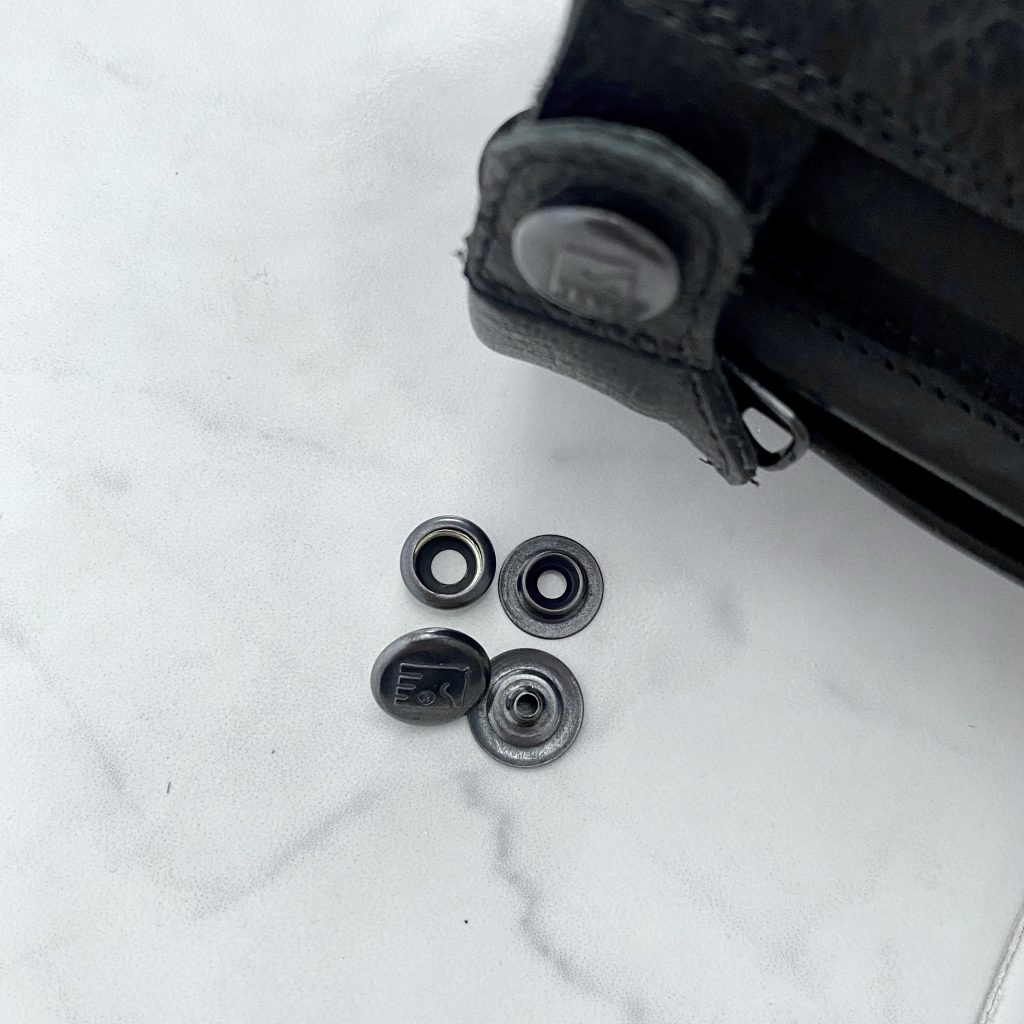 DeNiro riding boot replacement parts popper set hardware